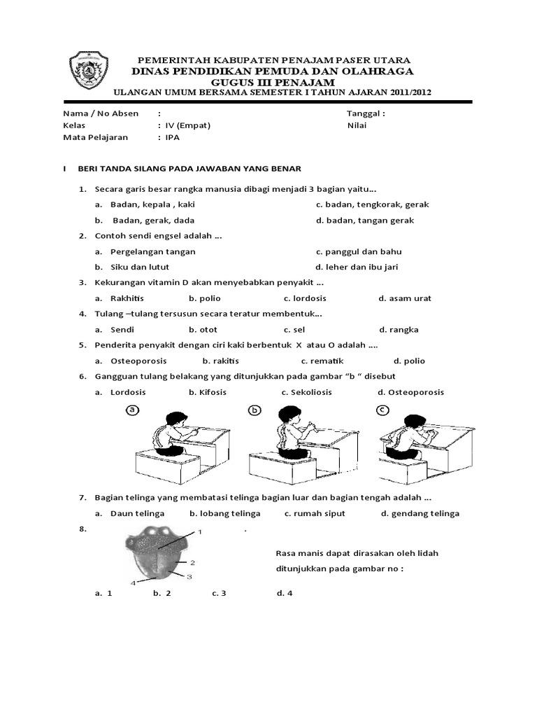 SOAL UUB SEMESTER I Dan II | PDF | Kajian Bahasa Asing | Sains & Matematika