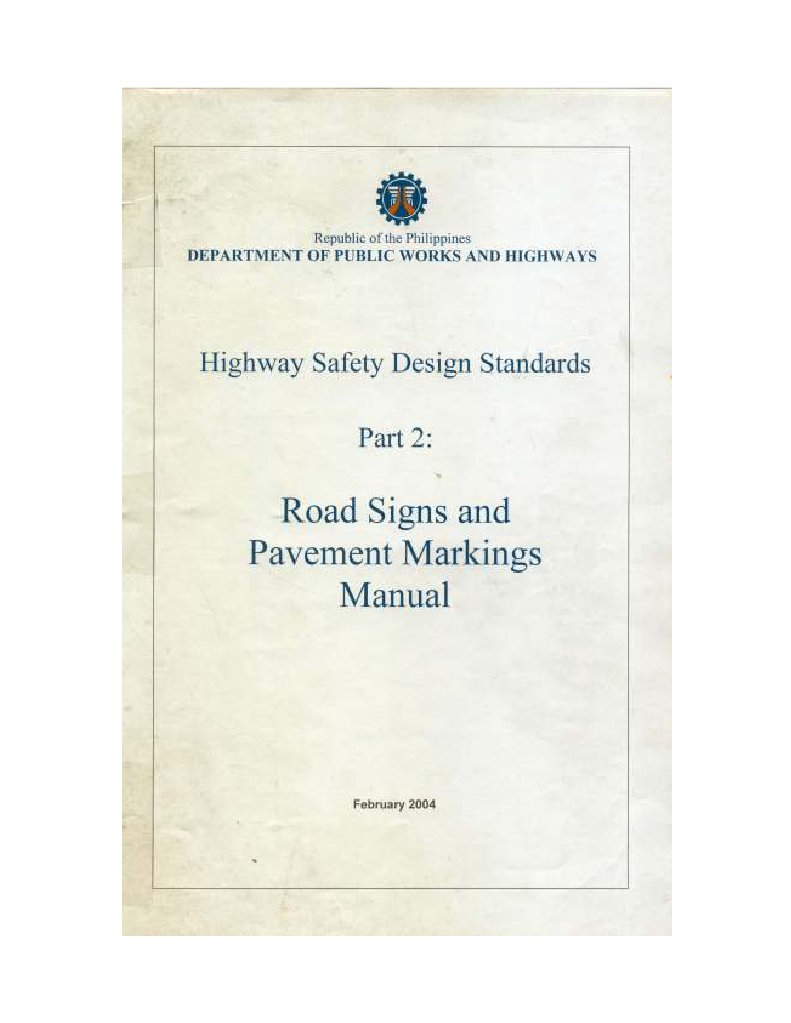DPWH Highways Safety Design Standard