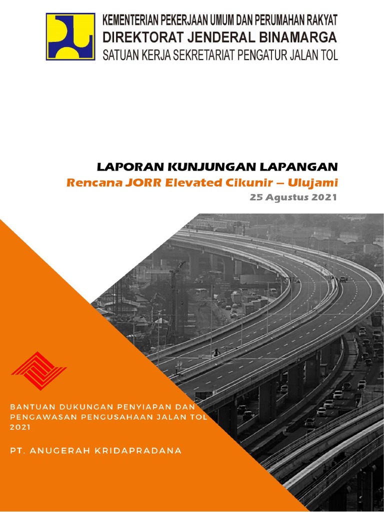 Laporan Kunjungan Lapangan Rencana JORR Elevated Cikunir-Ulujami | PDF