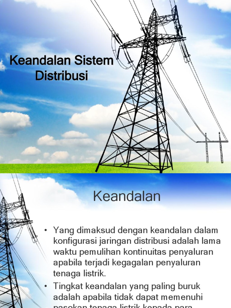 Tingkat Keandalan Jaringan Distribusi Listrik | PDF | Komputer ...