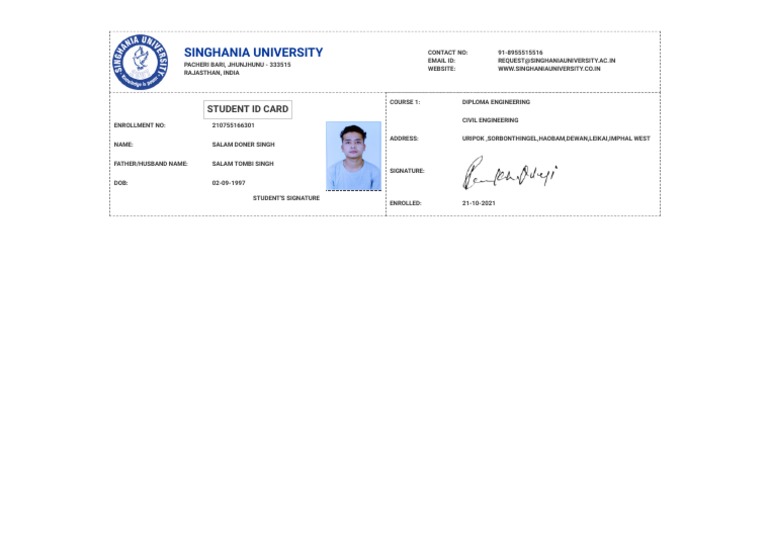 Candidate Id Card | PDF