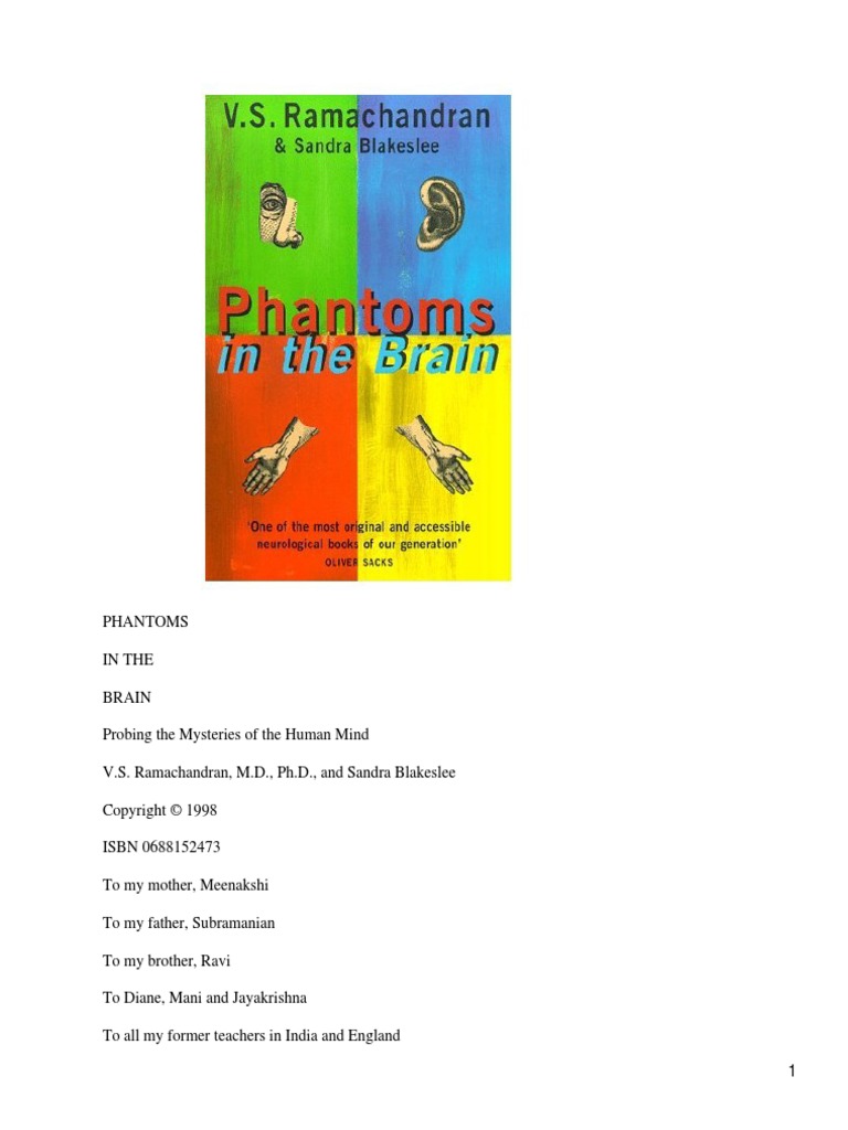 V.S. Ramachandran - Phantoms in The Brain | PDF | Cerebral Hemisphere ...