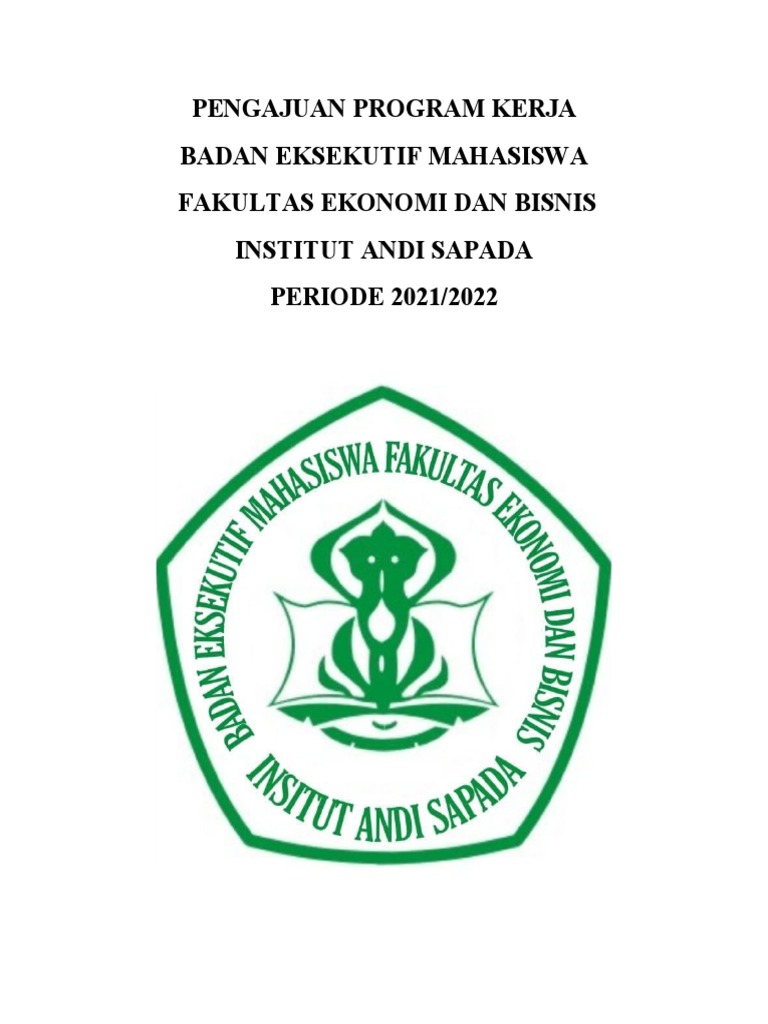 Pengajuan Program Kerja Bem Feb | PDF