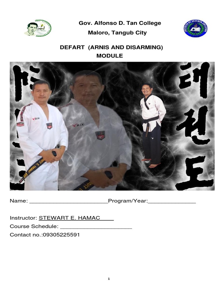 Defart Arnis and Disarming Module Final | PDF | Recreation | Hobbies