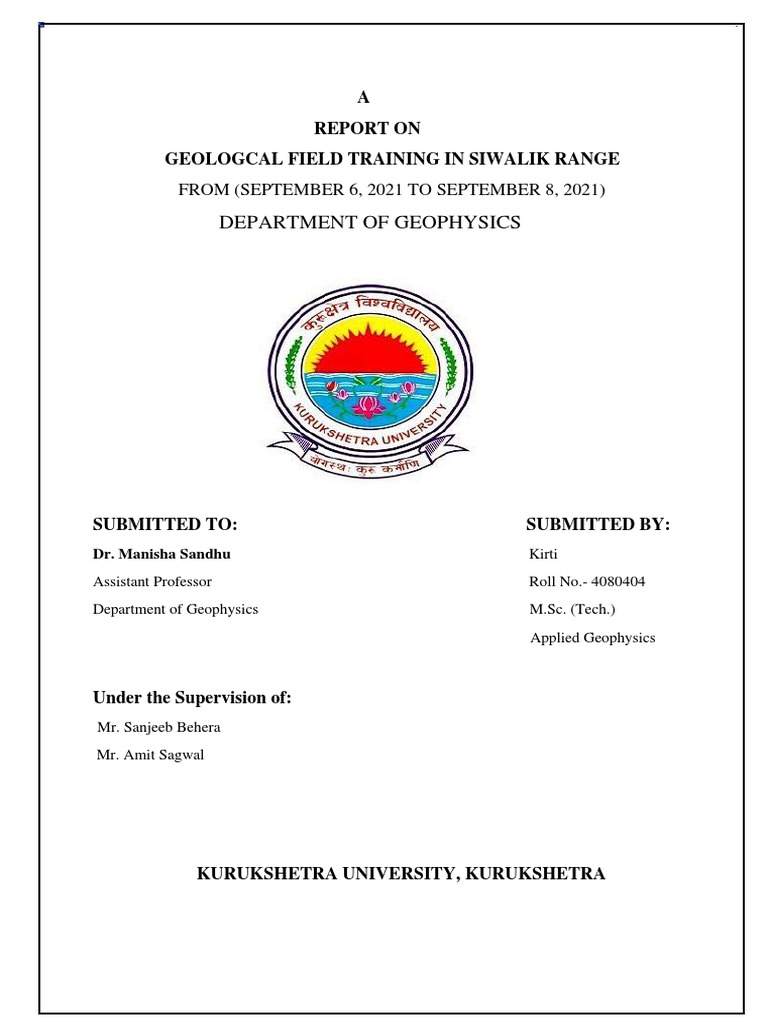 Geology of Lower Shiwaliks | PDF | Fault (Geology) | Earth Sciences