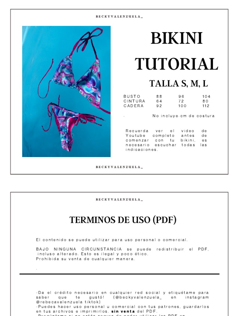 Bikini Patrón Gratis | PDF