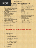 Construction Project Quality Plan (PQP) | PDF | Quality Assurance ...