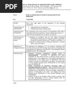 Affidavit of Civil Status - Sample | PDF | Law