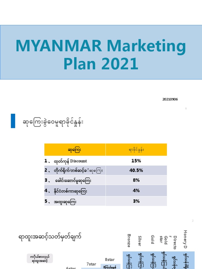 Marketing Plan For Myanmar 202110 | PDF