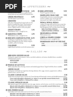 Server Menu Test Answer | PDF | Salad | Hamburgers