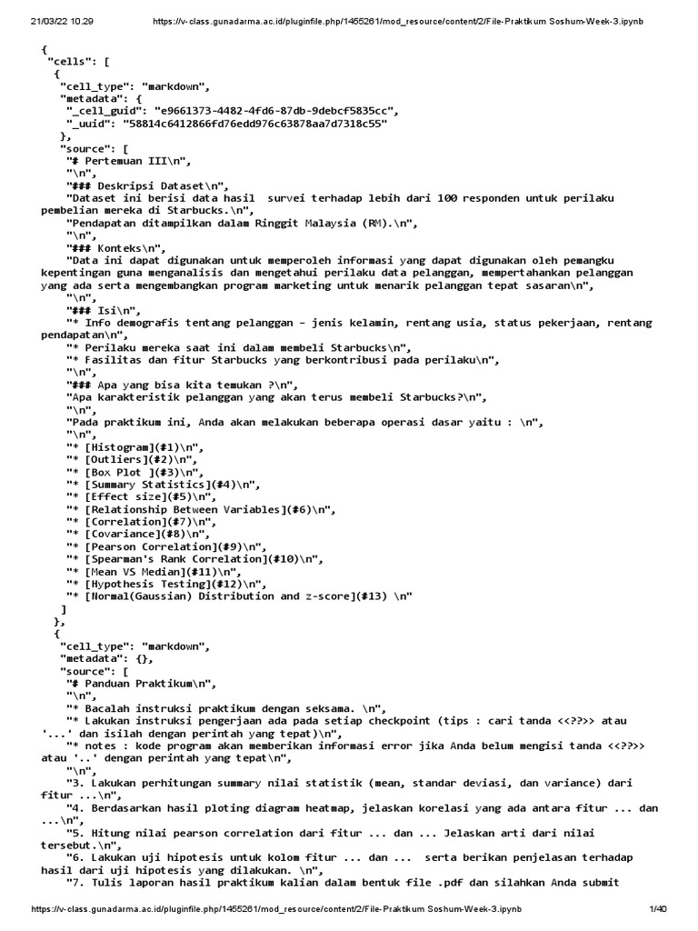 File Praktikum Soshum Week 3 | PDF