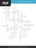Hand-Sewing Crossword Puzzle Guide | PDF | Sewing | Seam (Sewing)