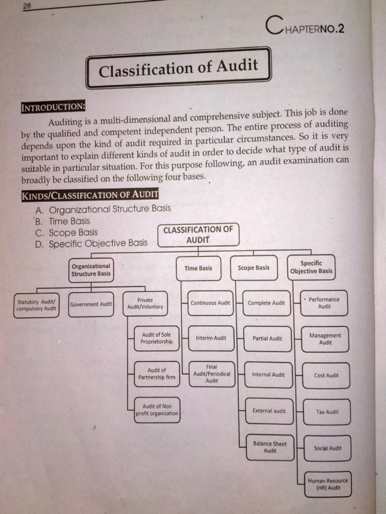 Auditing Chapter 3 Classification of Audit | PDF