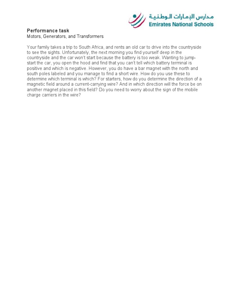 Performance Task Summative | PDF