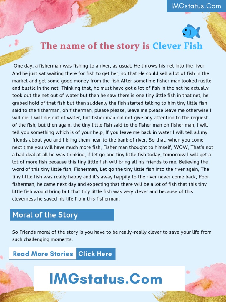 The Name of The Story Is: Clever Fish | PDF