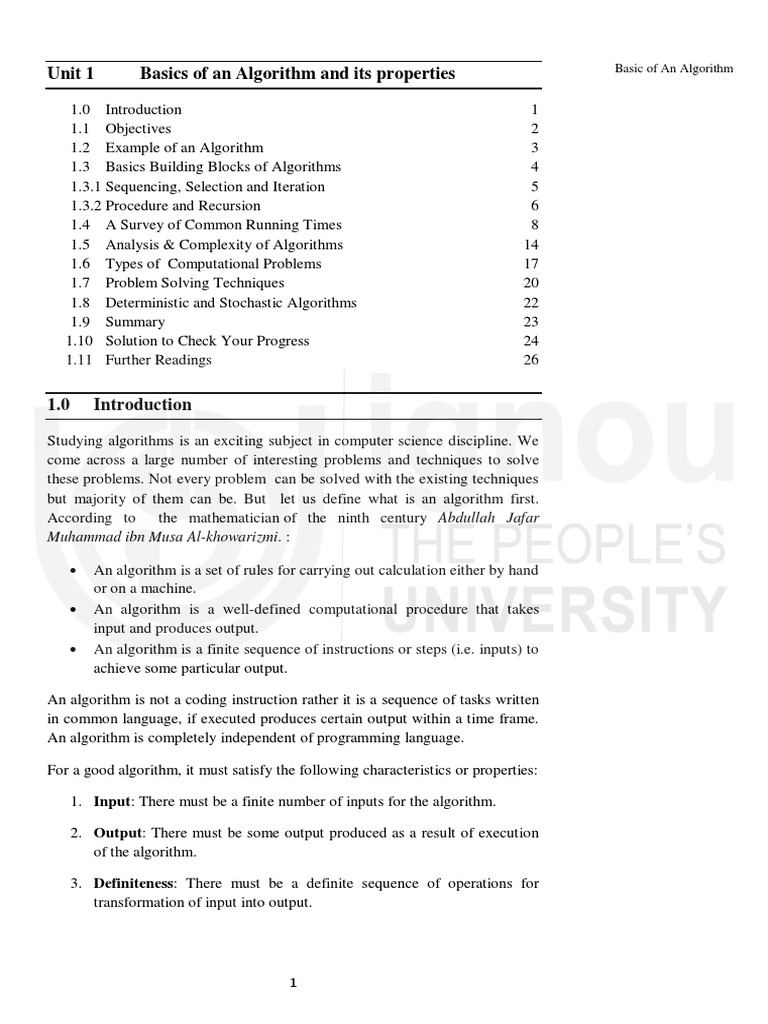 Design And Analysis Of Algorithms 1 Pdf Time Complexity Algorithms