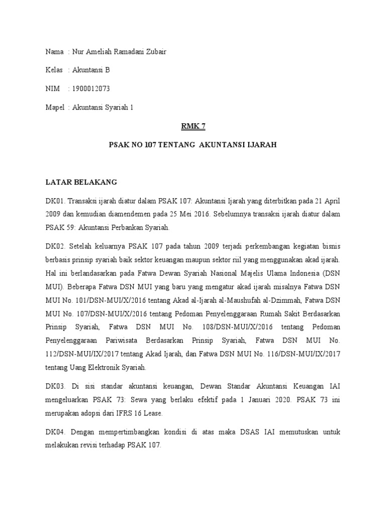 RMK 7 Akuntansi Syariah | PDF