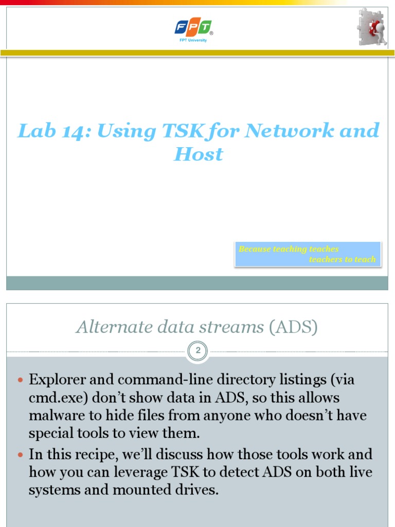 Lab 14: Using TSK For Network and Host: Because Teaching Teaches ...