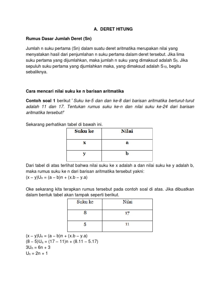 02 Deret Hitung | PDF