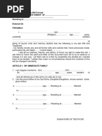 Legal Will Format for India | PDF | Religion & Spirituality