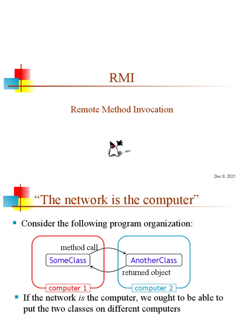 Remote Method Invocation Pdf Common Object Request Broker Architecture Object Computer