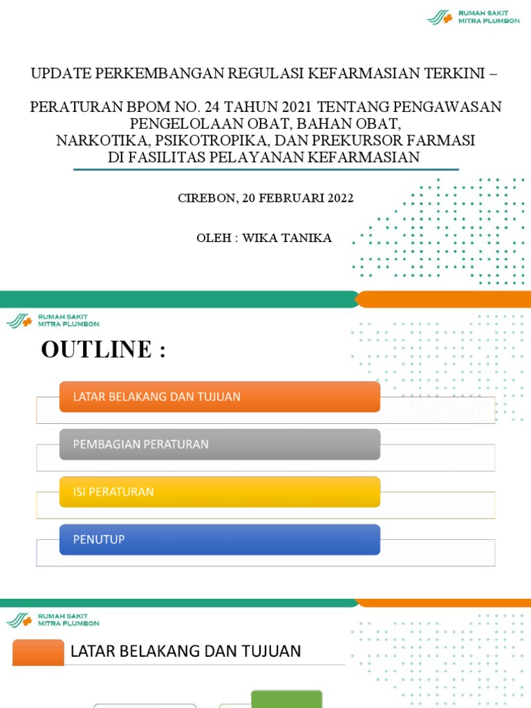 PerBPOM No. 24 TH 2021 - Wika | PDF