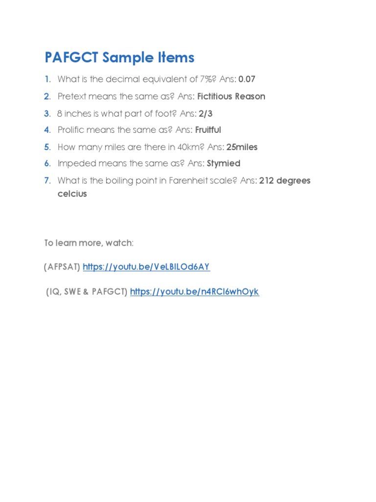 Pafgct Reviewer PDF Compress | PDF