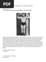 The Tight Tan Slacks of Dezso Ban - Routines I Have Used - Clarence ...