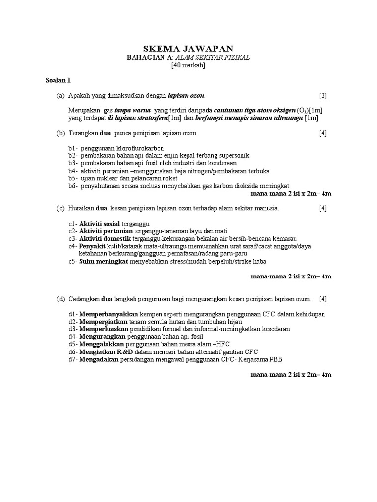 SKEMA JAWAPAN Sem 2-pkp | PDF