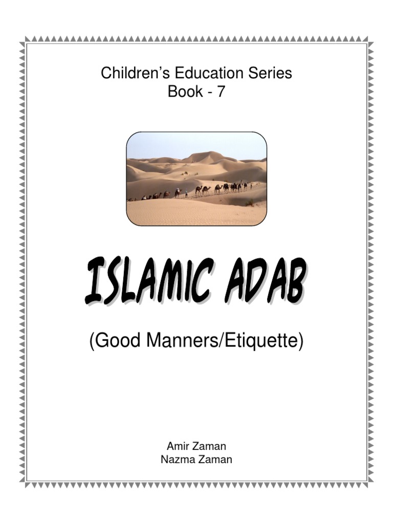 07 Islamic Adab Good Manners or Etiquette | Download Free PDF ...