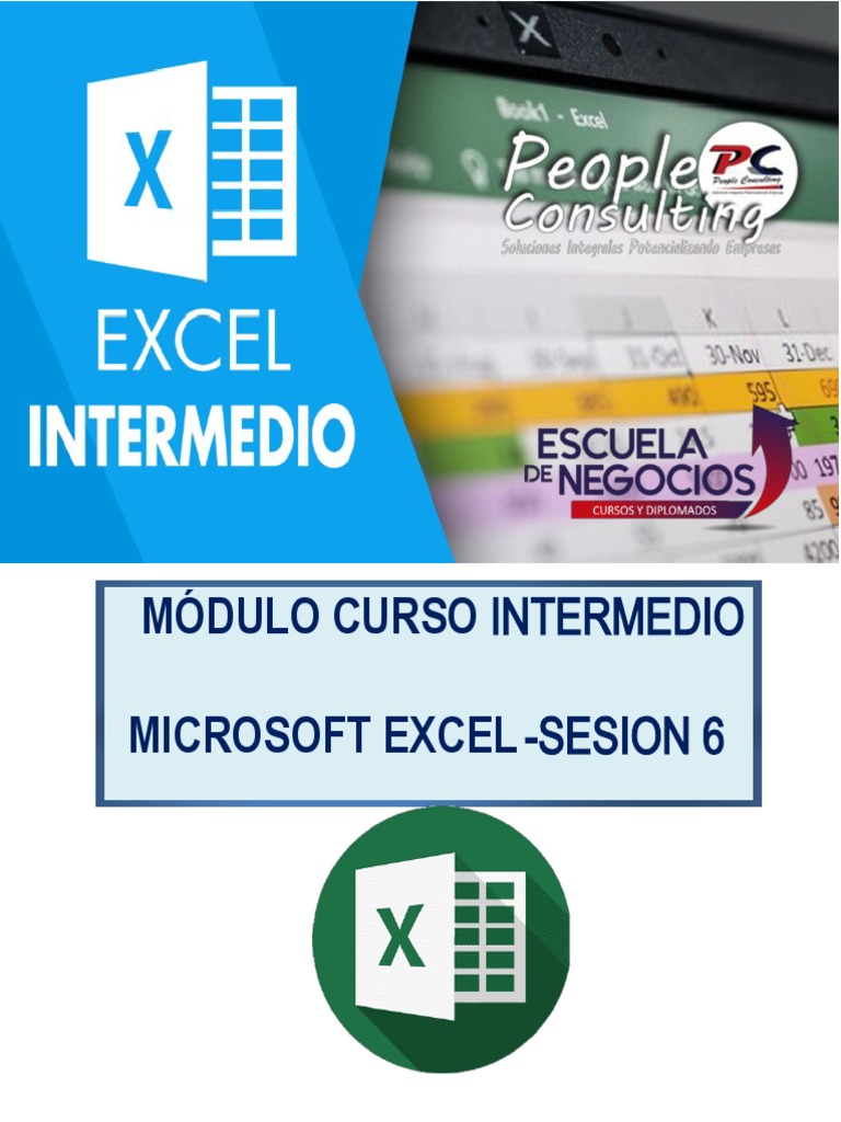 Guia Excel Intermedio - Sesion 06 | PDF | Microsoft Excel | Hoja de cálculo