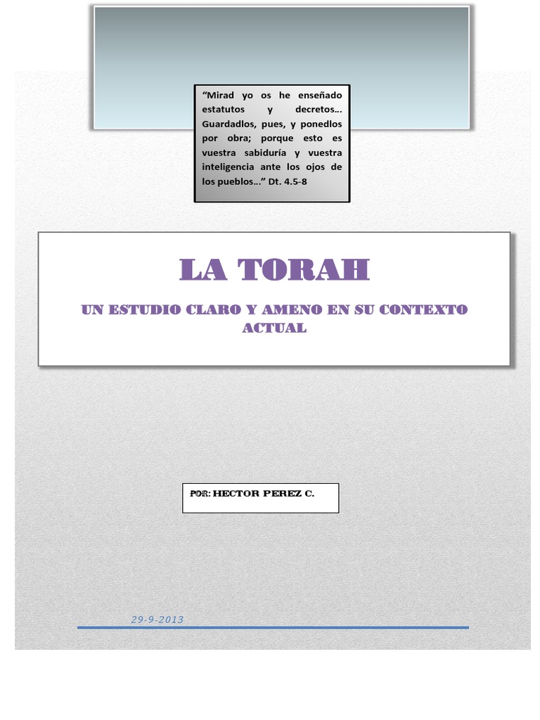 La Torah PDF | PDF | Moralidad | Immanuel Kant
