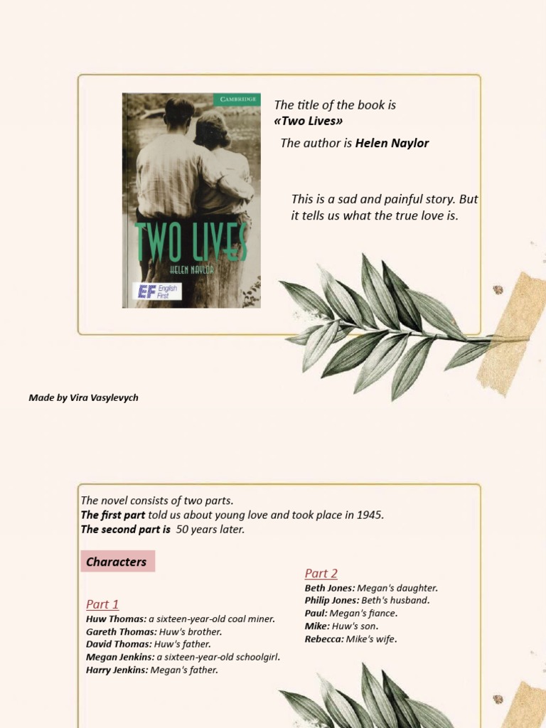 The Title of The Book Is: Two Lives | PDF