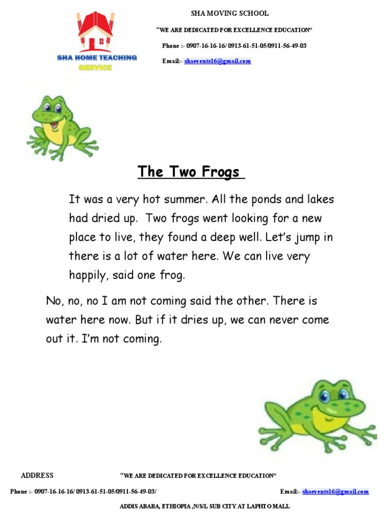 The Two Frogs | PDF