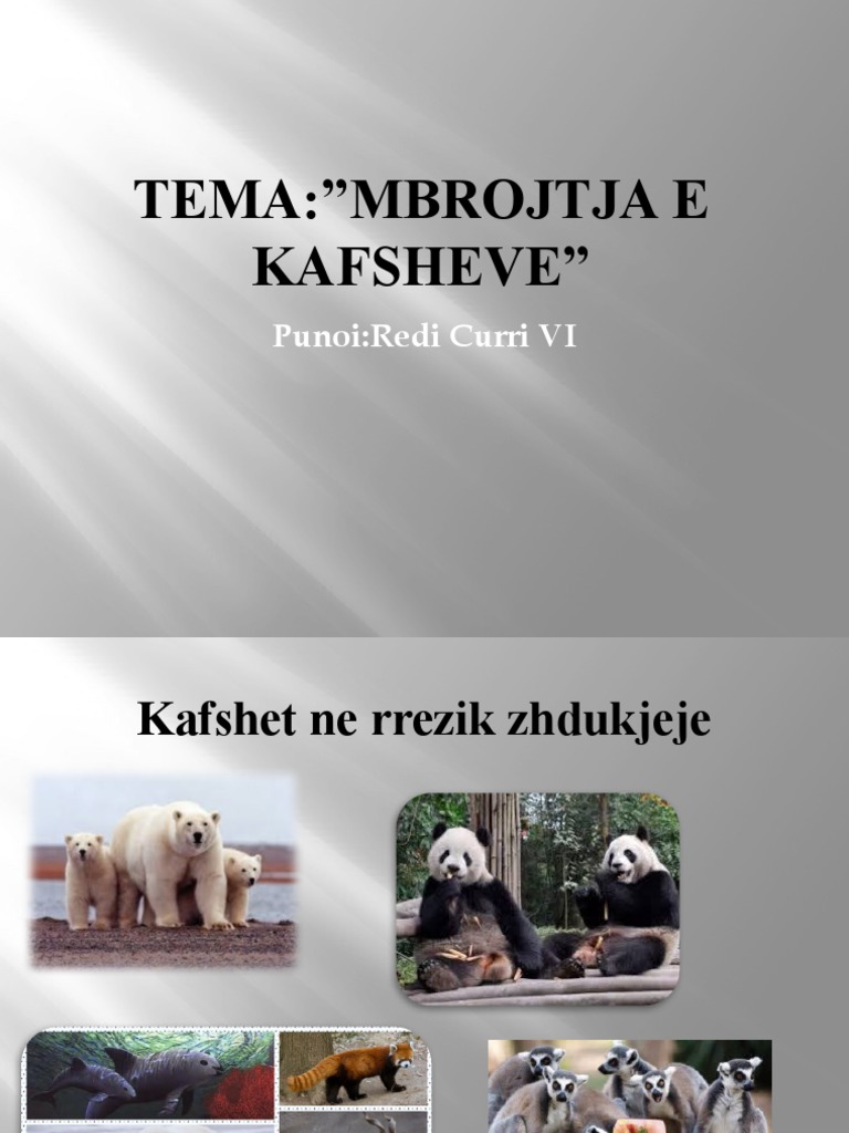 Mbrojtja e Kafsheve Redi | PDF