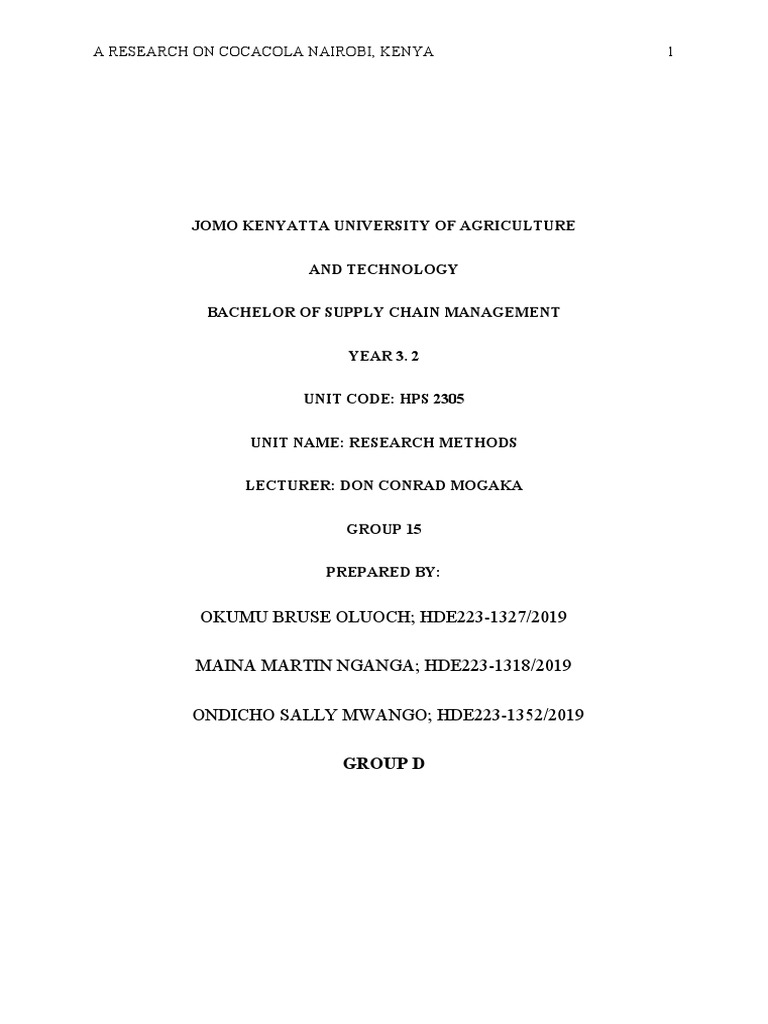 Inventory Management | PDF | Inventory | The Coca Cola Company