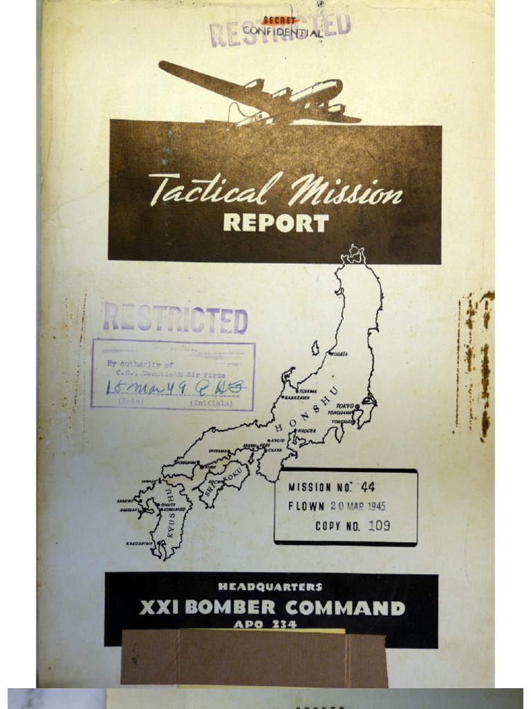 21st Bomber Command Tactical Mission Report 44 | PDF