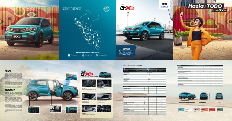 Geely New gx3 Brochure | PDF | Sistema de freno antibloqueo | Transporte