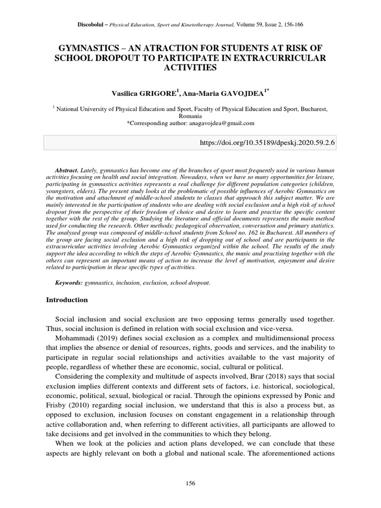 Revista Discobolul June2020.6 | PDF | Social Exclusion | Sports