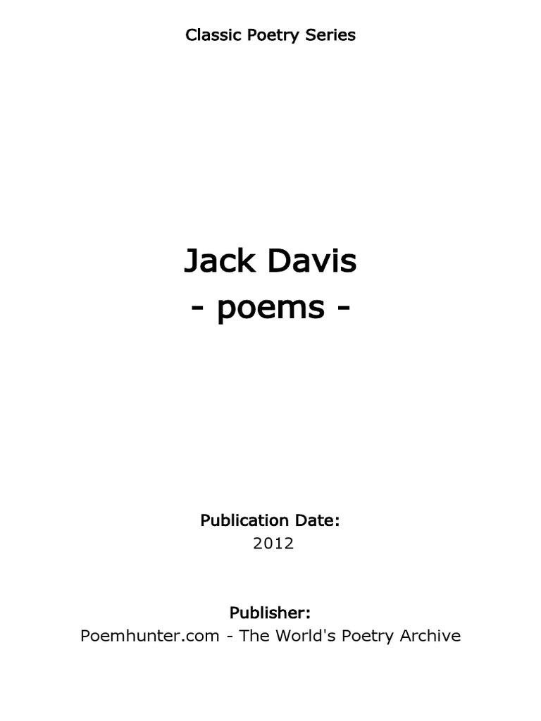 Jack Davis: Indigenous Poetry Insights | PDF | Poetry