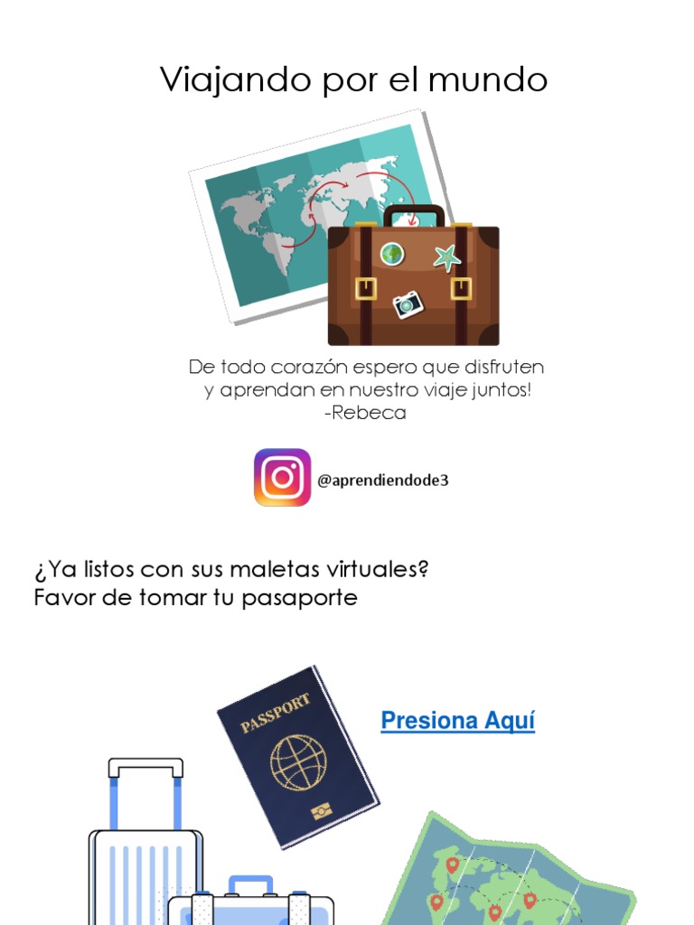 Viajando Por El Mundo - Aprendiendode3 | PDF | Artes del Lenguaje y ...