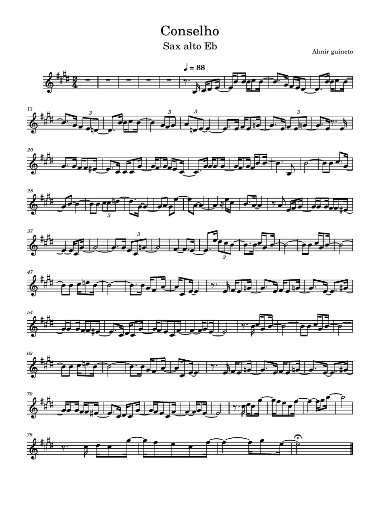 Conselho: Sax Alto Eb | PDF