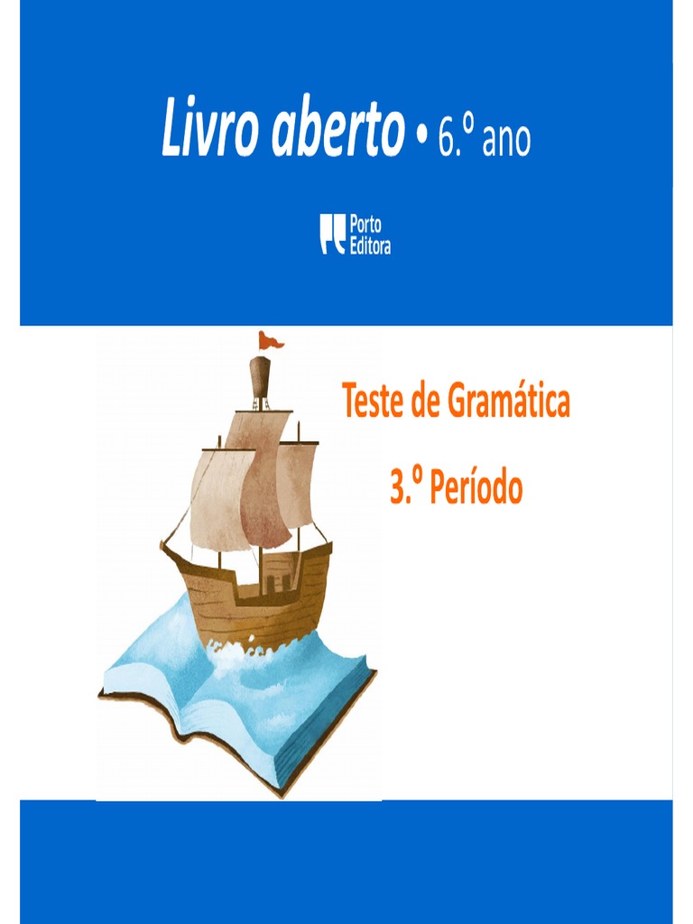 Lab6 Teste Gramática 3 º Período Livro Aberto Pdf