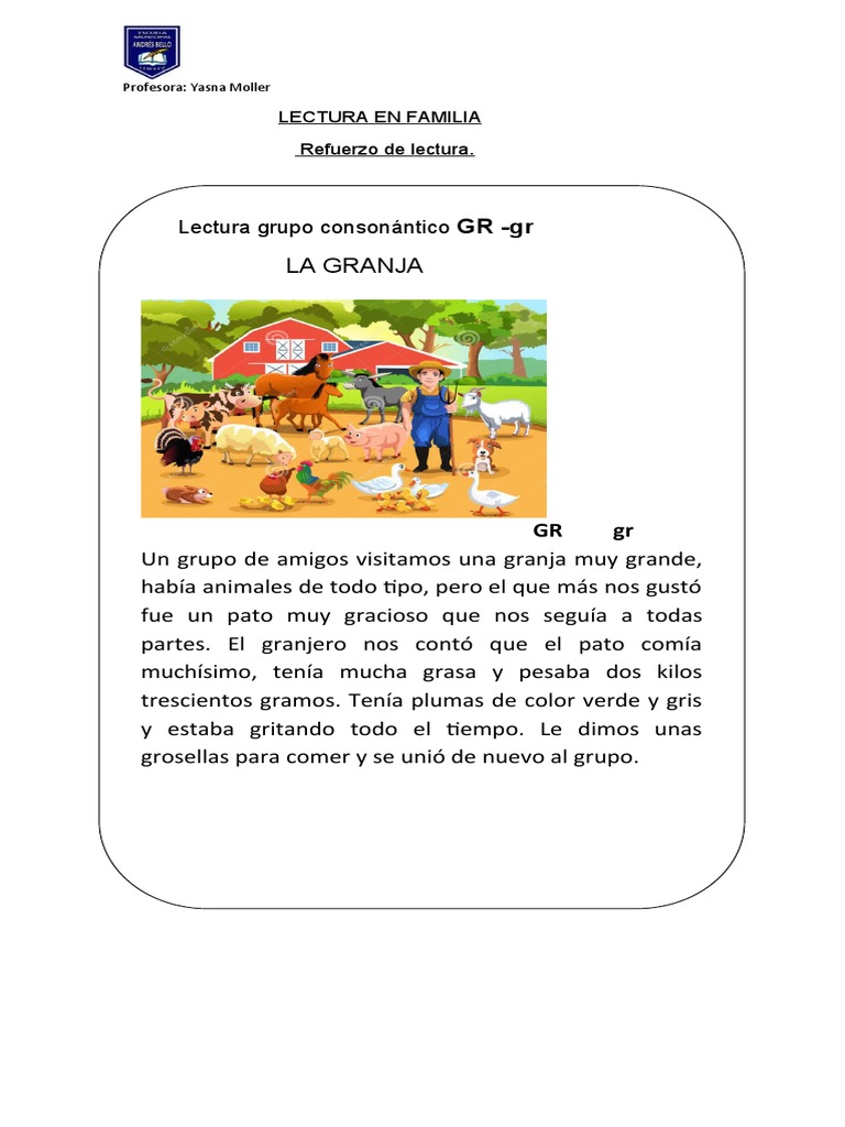 Lectura EL Granjero | PDF | Cocina, comidas y vino | Salud y bienestar