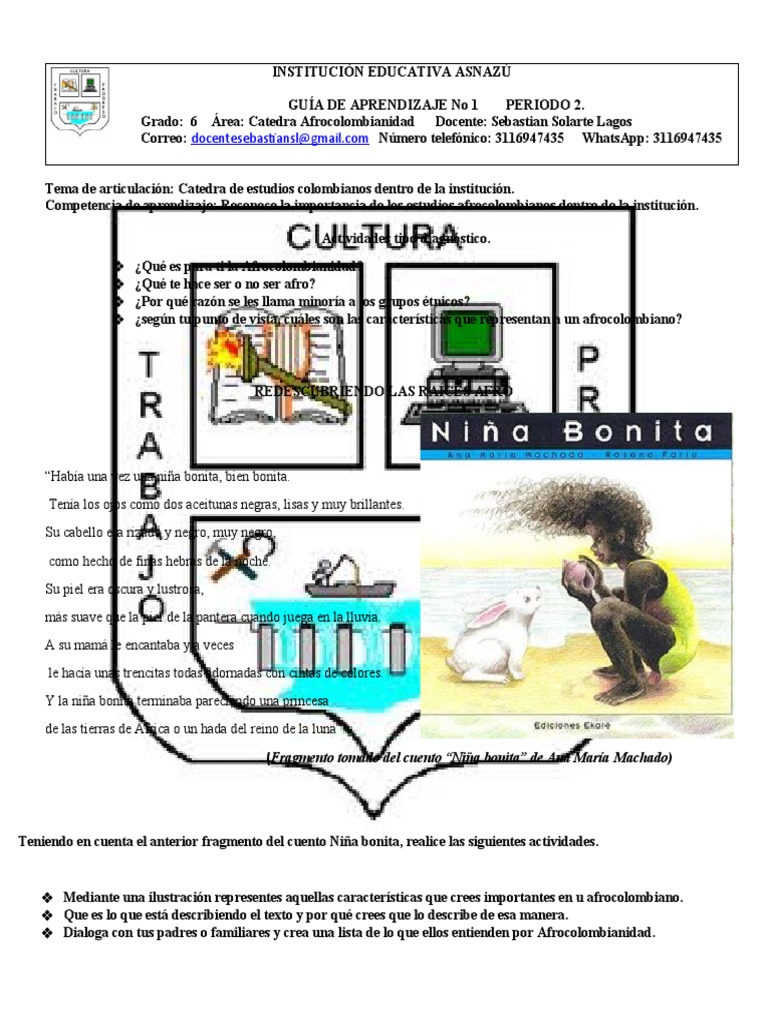 Guía Catedra Afro Grado Sexto | PDF