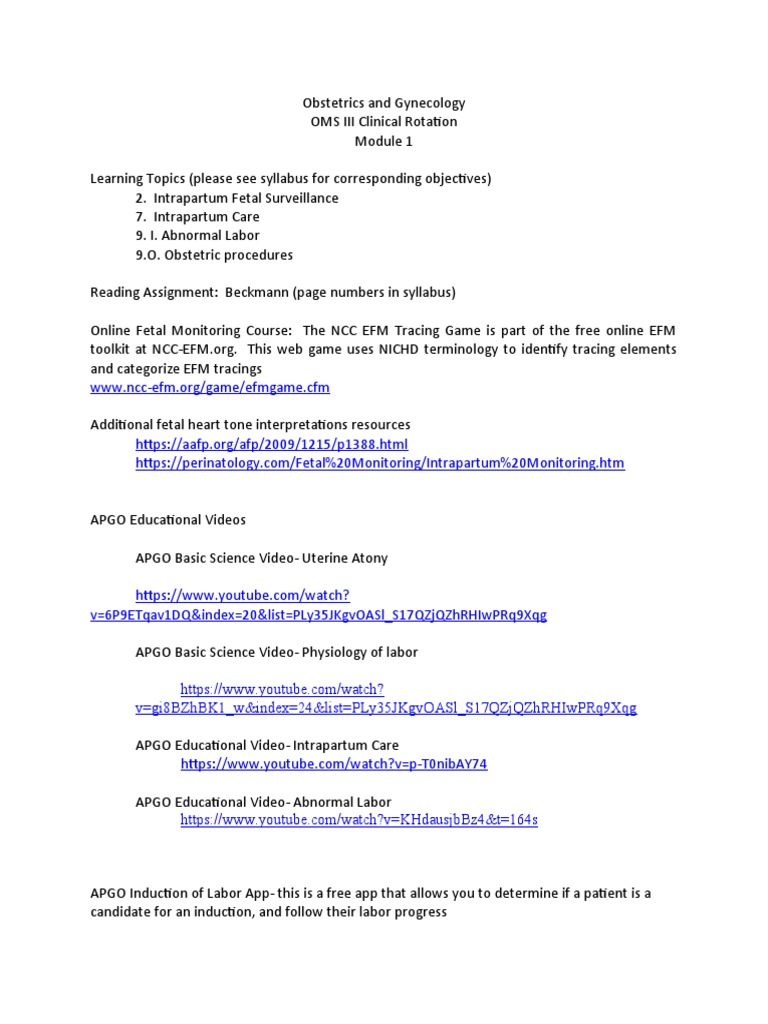 NCC EFM Tracing Game Overview | PDF | Childbirth | Caesarean Section
