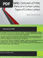 Civilian Letter Writing Guide | PDF | Envelope | Written Communication