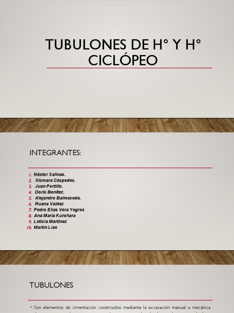 Tubulones | PDF