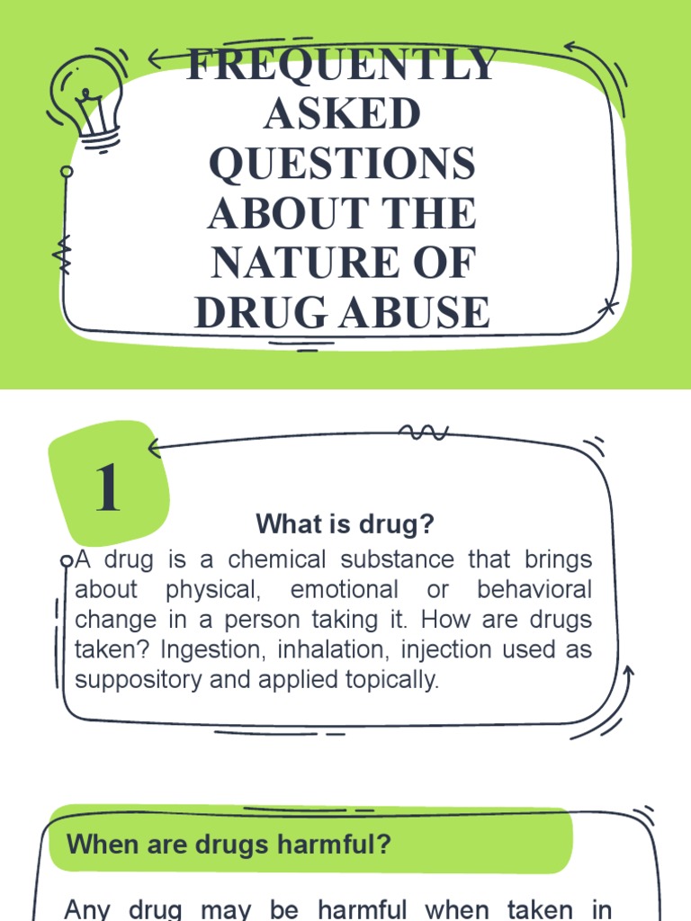 Frequently Asked Questions About The Nature of Drug Abuse | PDF | Drugs ...