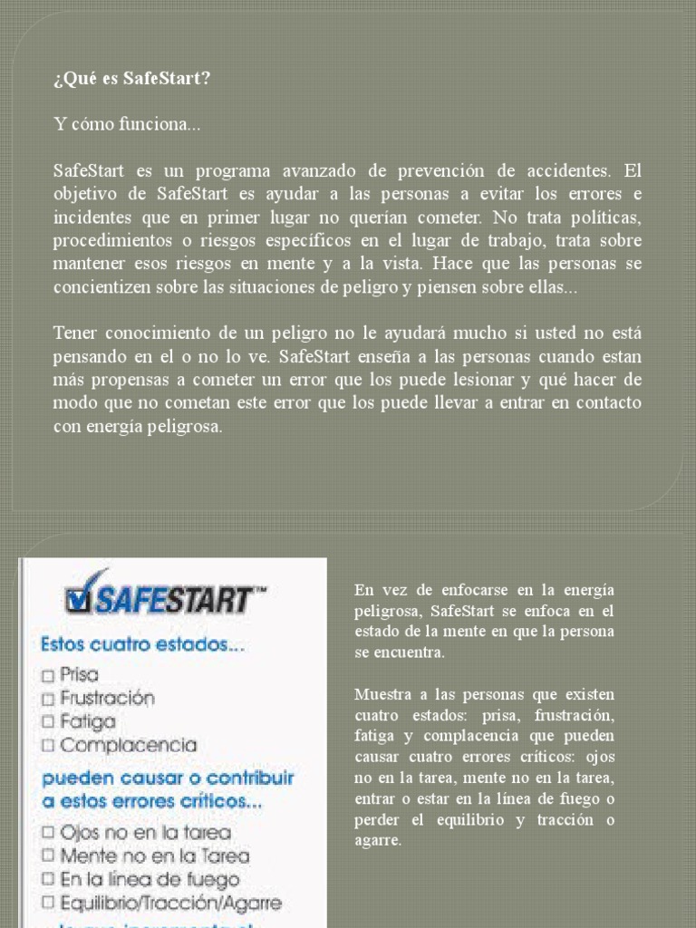 Safe Start | Descargar gratis PDF | Mente